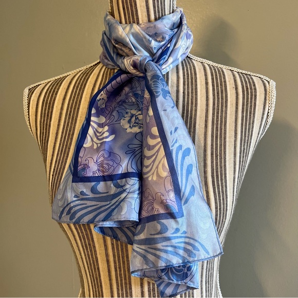 Adrienne Landau | Accessories | Adrienne Landau Blue White Violet ...